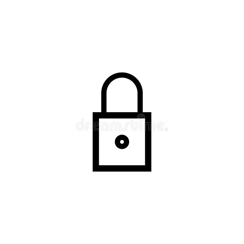 Padlock icon stock vector. Illustration of security - 194531621