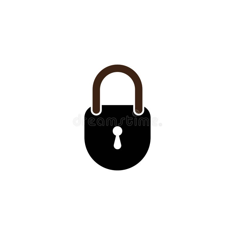 Padlock icon stock vector. Illustration of internet - 194531626