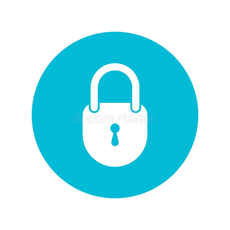 Padlock icon stock vector. Illustration of encryption - 194531646