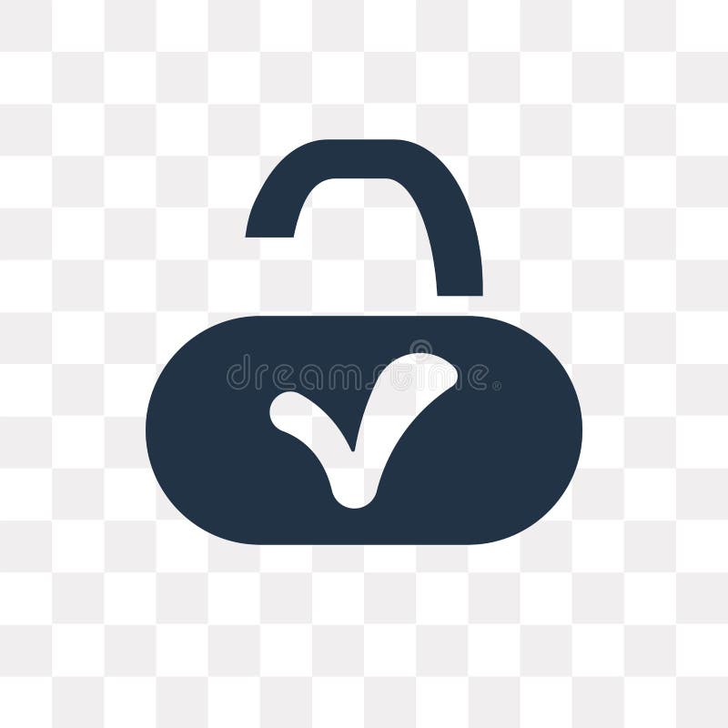 Padlock Vector Icon Isolated on Transparent Background, Padlock Stock ...