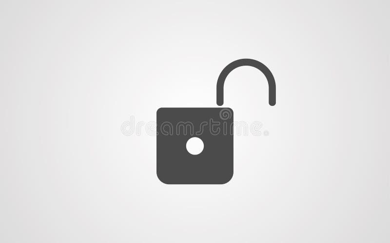 Padlock Vector Icon Sign Symbol Stock Vector - Illustration of close ...