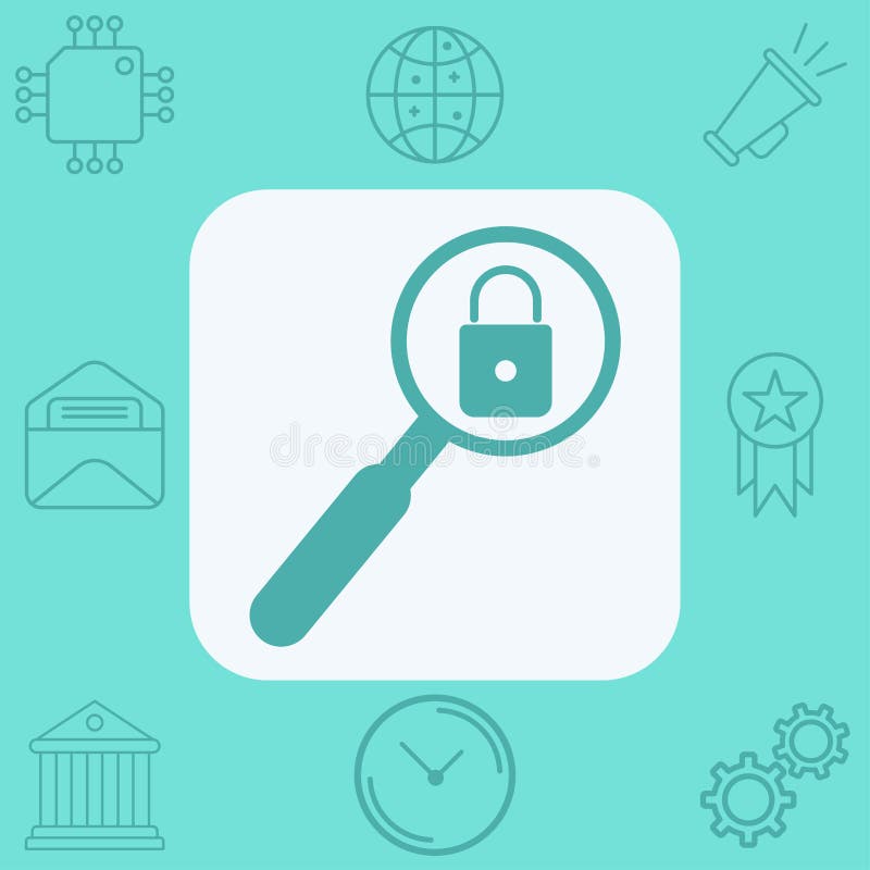 Padlock Vector Icon Sign Symbol Stock Vector - Illustration of privacy ...