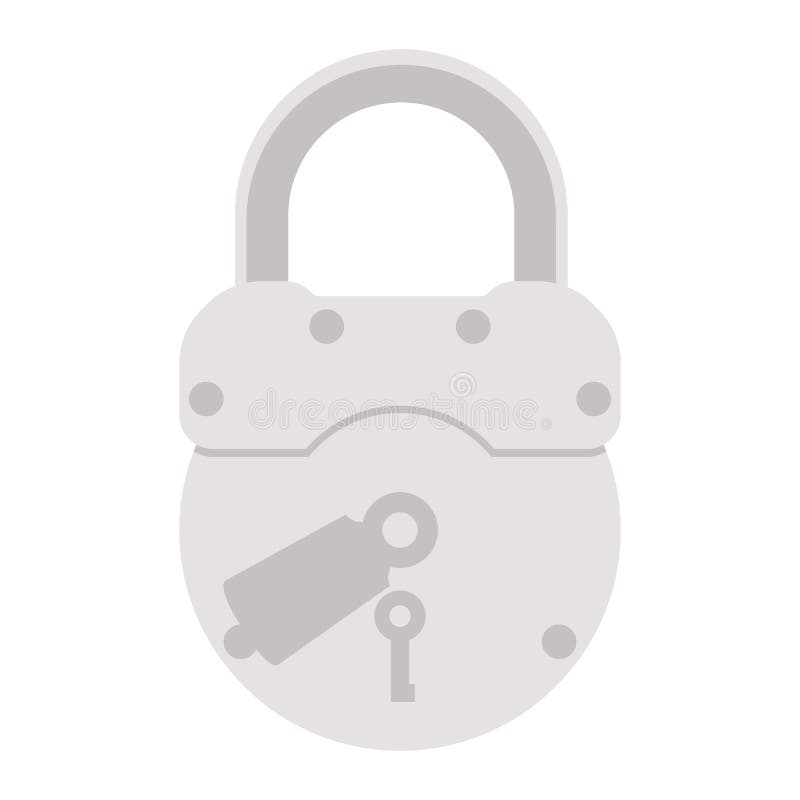 Padlock Vector Illustration Flat Style Front Stock Vector ...