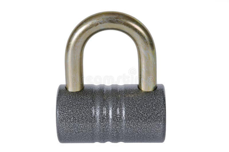 Padlock stock photo. Image of white, lock, protect, closeup - 42816562