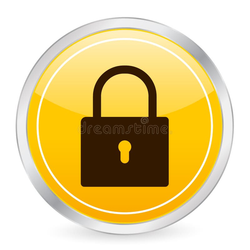 TV yellow circle icon stock vector. Illustration of icon - 5320134