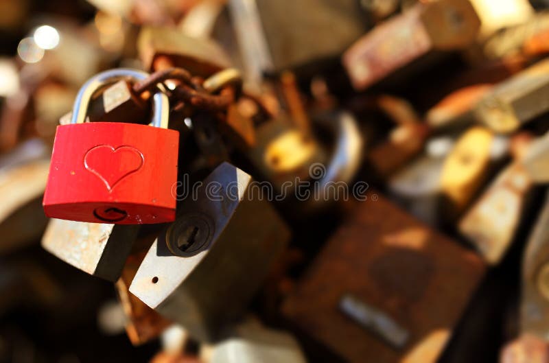 Love Lock at Fukuoka Tower stock image. Image of love - 46301893