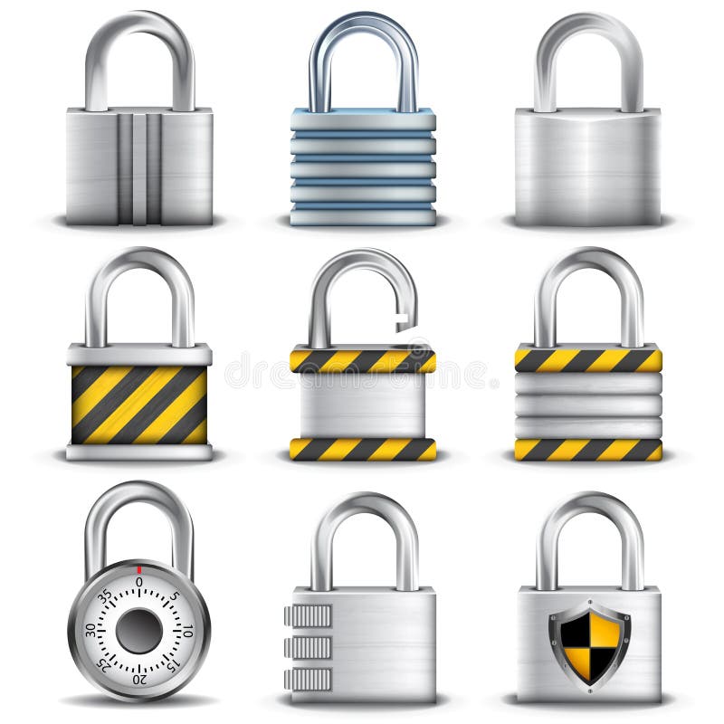 Different Padlocks Stock Illustrations – 214 Different Padlocks Stock ...