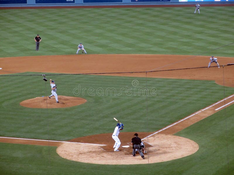 Padres Pitcher Steps To Throw To Dodger Batter Editorial Stock Image ...