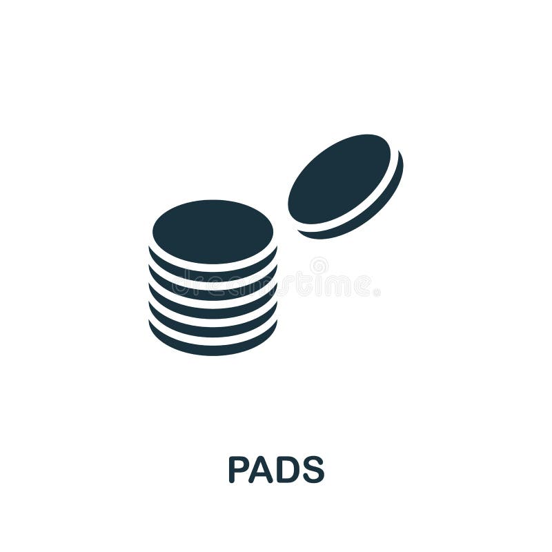 Pads Icon. Simple Element from Personal Hygiene Collection. Creative ...
