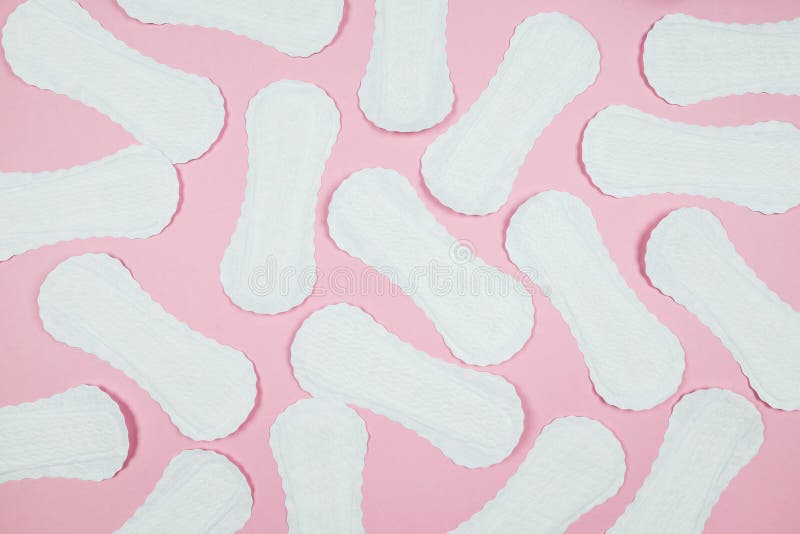 Pads on a pink background stock image. Image of care - 254379575