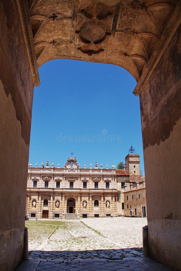 Padula Monastery stock image. Image of padula, tourism - 21002911