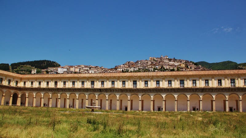 Padula Monastery stock image. Image of padula, tourism - 21002911