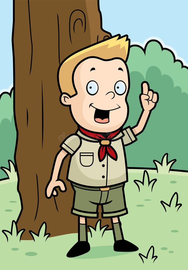 Padvinder vector illustratie. Illustration of vector, eenvormig - 6939595