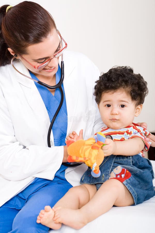 Paediatrician stock photo. Image of check, clever, baby - 9084812