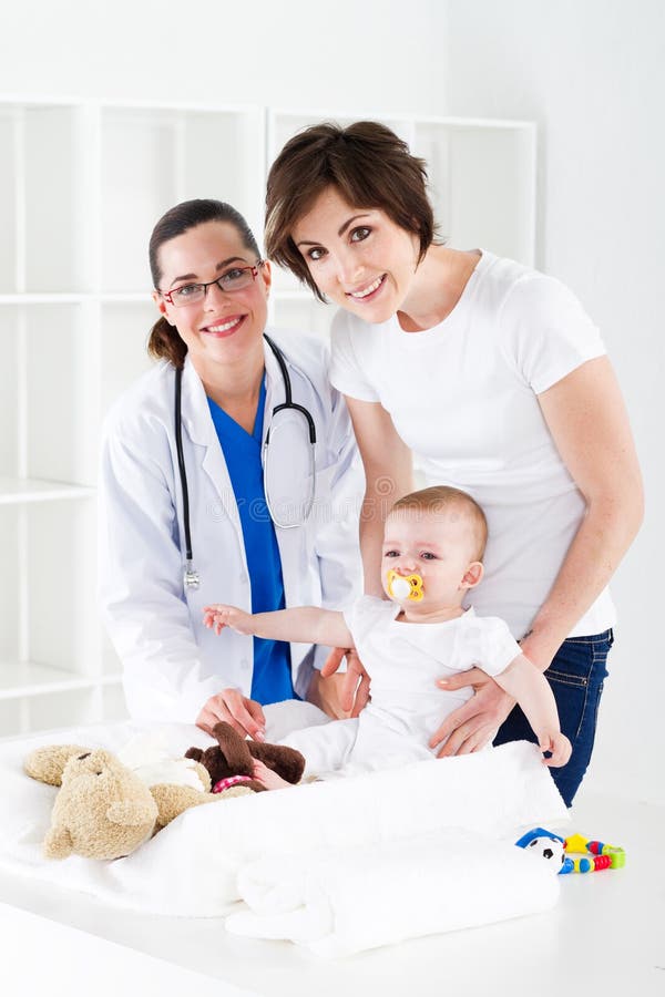 Paediatrician Checking Baby Stock Image - Image of baby, child: 9084975