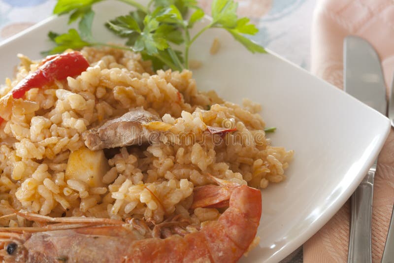 Paella rice stock photo. Image of rice, typical, beef - 22514192