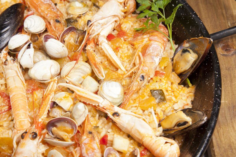 Paella rice stock image. Image of paella, cooked, food - 27235753