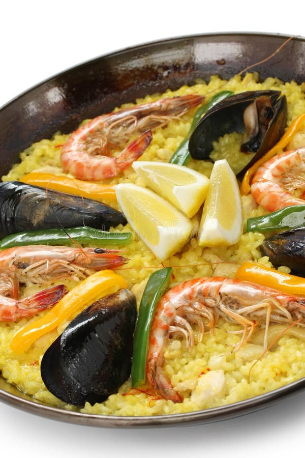 Traditional Spanish Food Paella Stock Photo - Image of rice, spanish ...