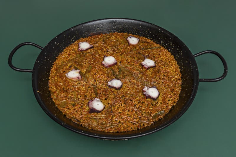 Paella the Wonderful World of Spanish Rice Dishes Stock Photo - Image ...