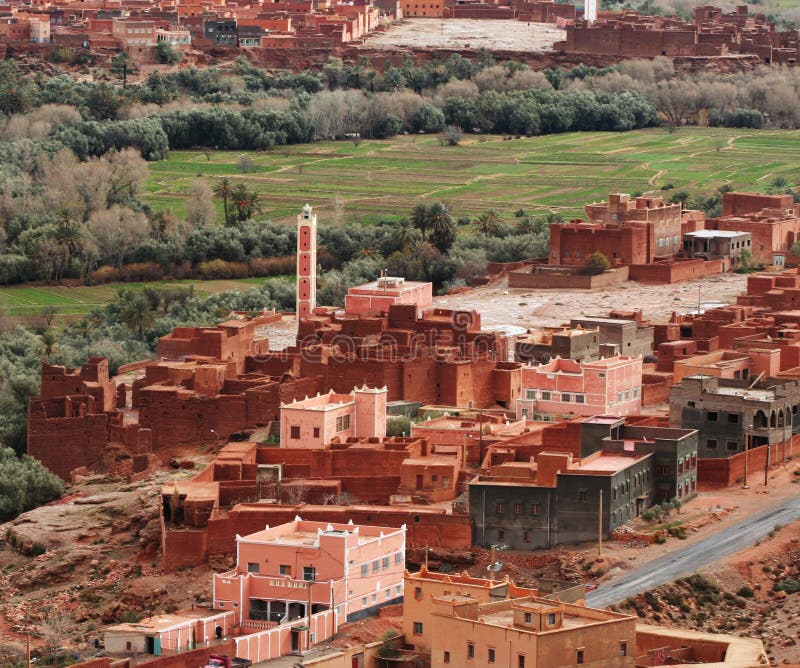 Paesaggi marocchini fotografia stock. Immagine di architettura - 54182502