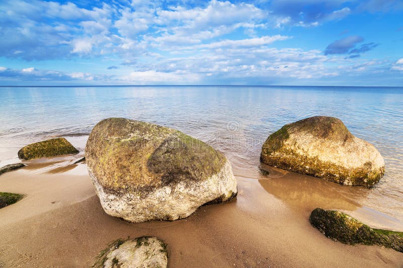 Paesaggio Calmo Del Mar Baltico. Fotografia Stock - Immagine di danzica ...
