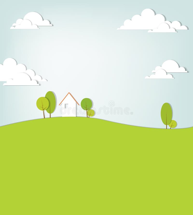 Paesaggio Stilizzato Illustrazioni, Vettoriali E Clipart Stock ...