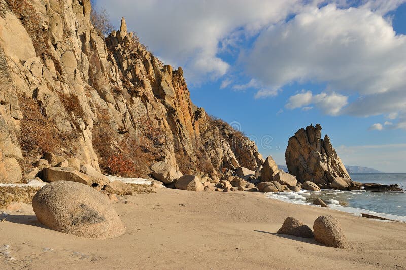 Paesaggio Del Mare Dell'Estremo Oriente. Immagine Stock - Immagine di ...