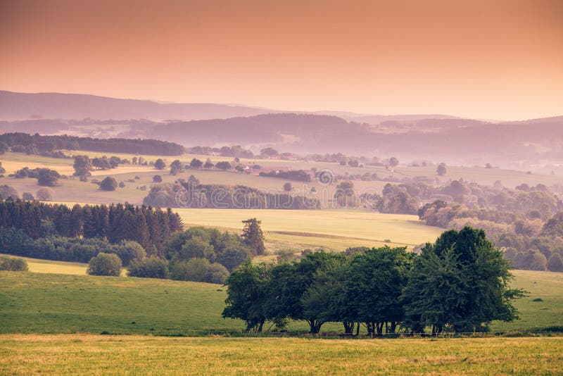 Paesaggio della Boemia immagine stock. Immagine di prato - 56488315