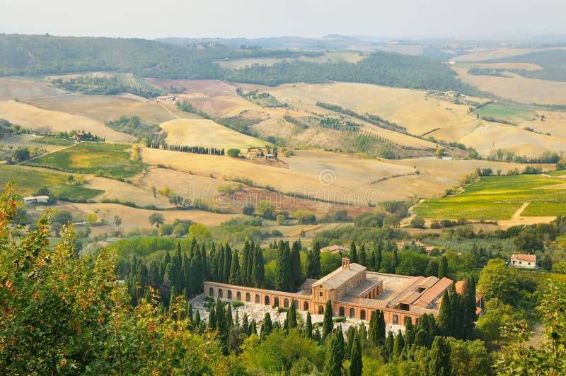 Paesaggio Rurale in Toscana Fotografia Stock - Immagine di ambiente ...