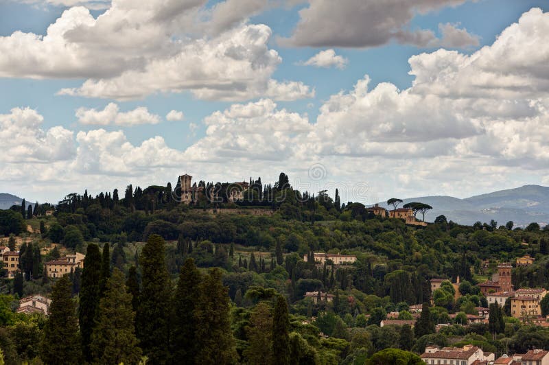 Paesaggio Toscano Firenze, Italia Immagine Stock - Immagine di ...