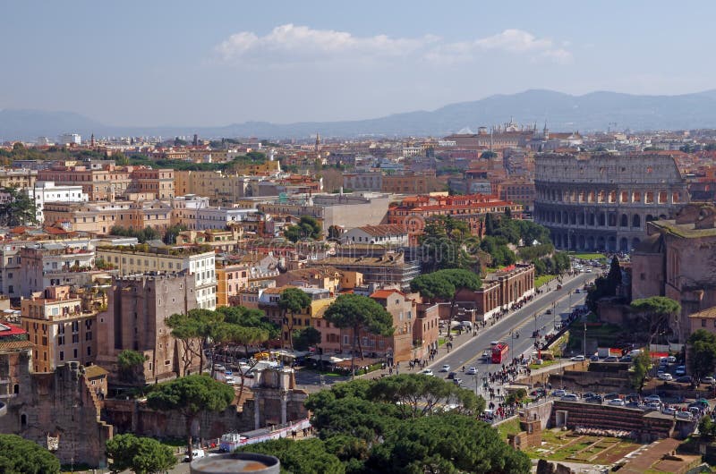 Paesaggio urbano di Roma fotografia stock. Immagine di esterno - 18824080