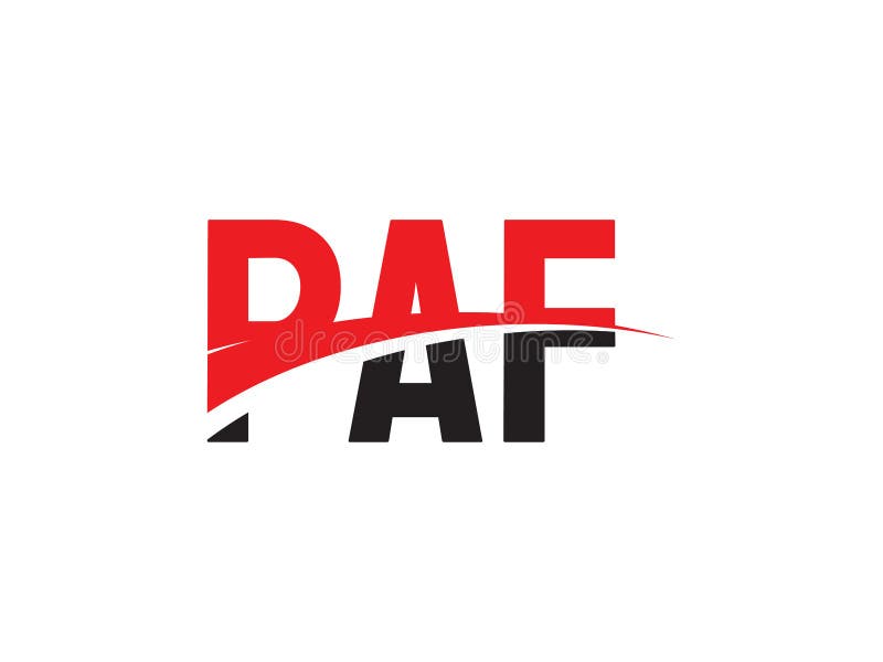 PAF Letter Initial Logo Design Vector Illustration Stock Vector ...