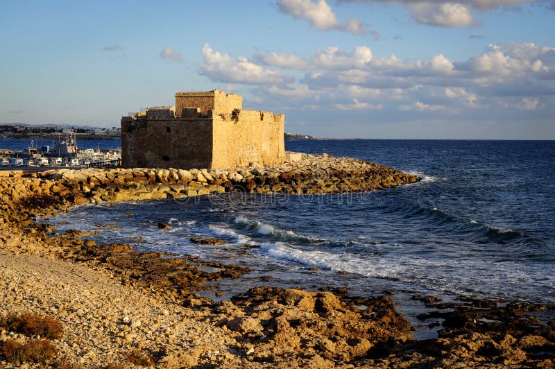 Pafos castle stock image. Image of attraction, antiquities - 61651395