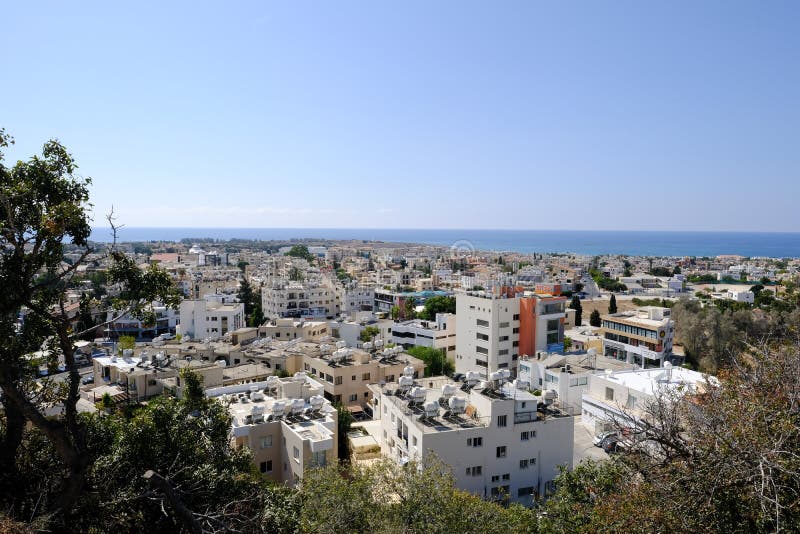 Aerial View of Pafos Town in Cyprus Editorial Image - Image of building ...