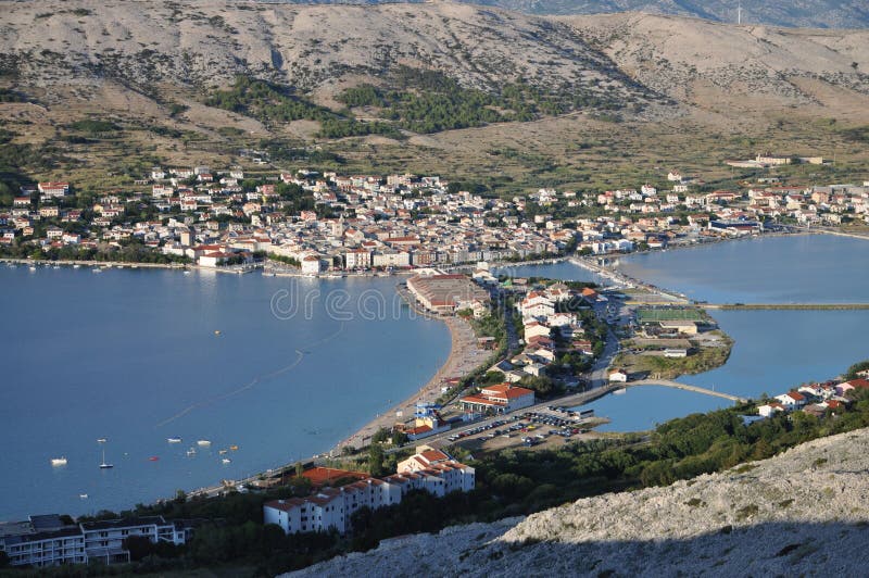 Pag, Croatia stock photo. Image of island, city, mediterranean - 25292154