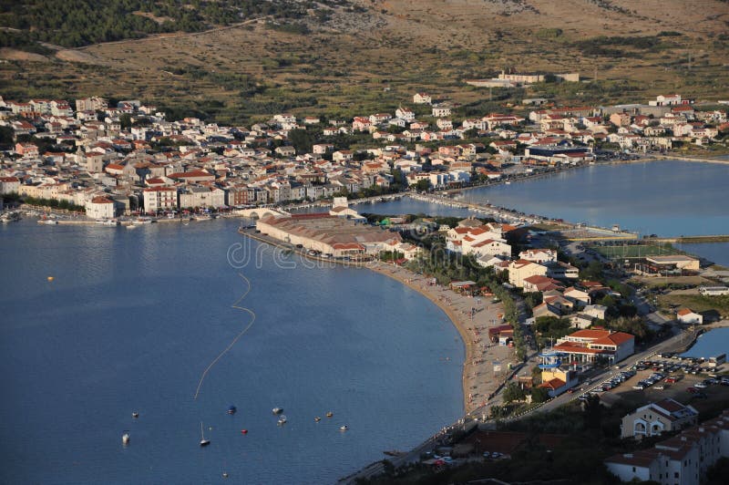 Pag, Croatia stock photo. Image of water, inlet, island - 25292224