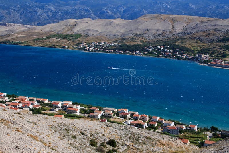 Pag - Croatia stock photo. Image of water, island, holiday - 9091778