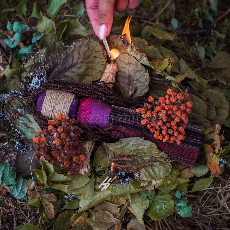 Magical Rituals with a Doll Stock Photo - Image of mysterious, dark ...