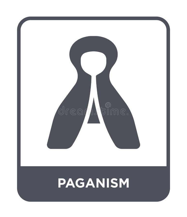 Paganism Icon in Trendy Design Style. Paganism Icon Isolated on White ...