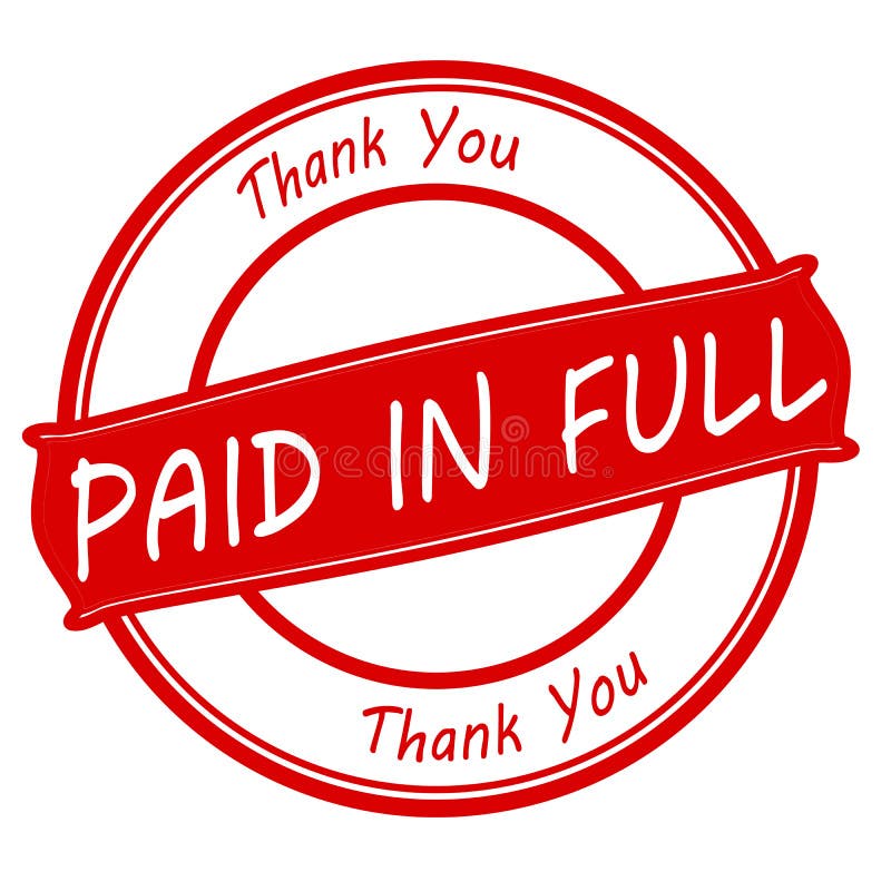 Bollo Rosso Pagato Di Imposta Illustrazione di Stock - Illustrazione di ...