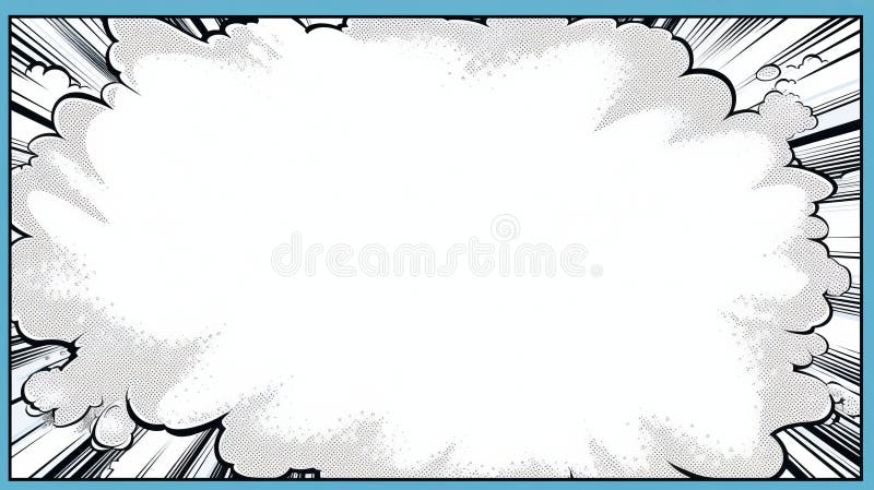 Blank Space Comic Image with Elaborate Borders and Hd Mod Stock ...
