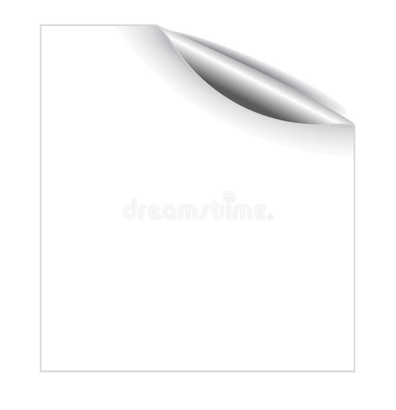 Page corner stock vector. Illustration of single, sign - 12342950