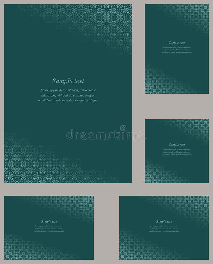 Page Corner Design Template for Invitation Stock Vector - Illustration ...