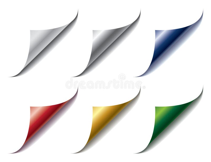 Four page corners stock vector. Illustration of blank - 10450442