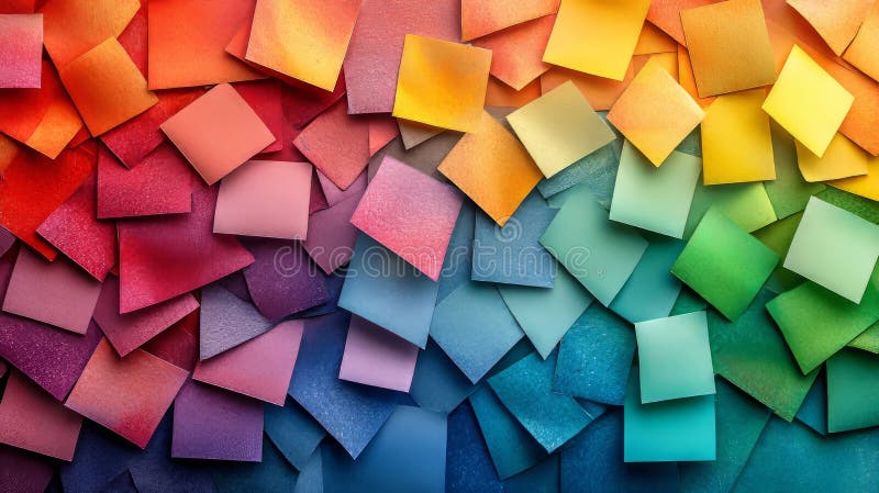 The Page is Covered in a Multitude of Vibrant Sticky Notes that are ...