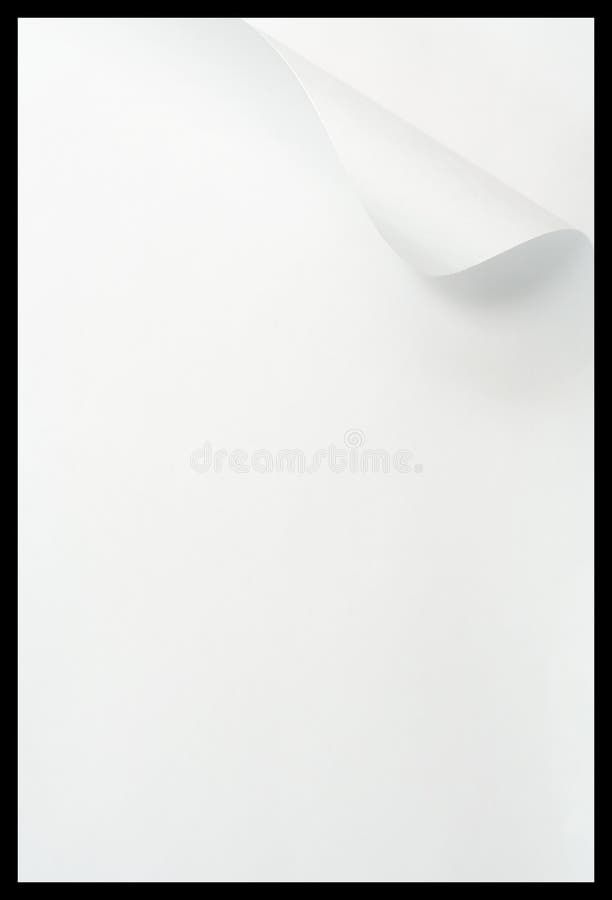 Paper with curled edge stock photo. Image of document - 7720212