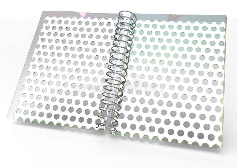 Page 3D notebook stock illustration. Illustration of copyspace - 92896563