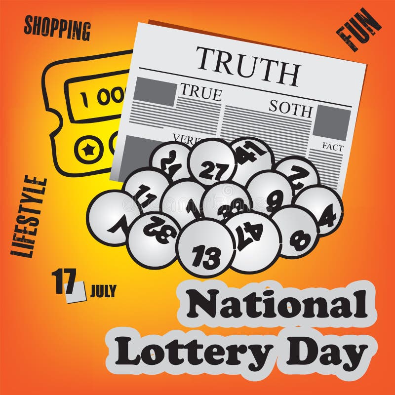 Page by date - Lottery Day stock vector. Illustration of info - 286370149