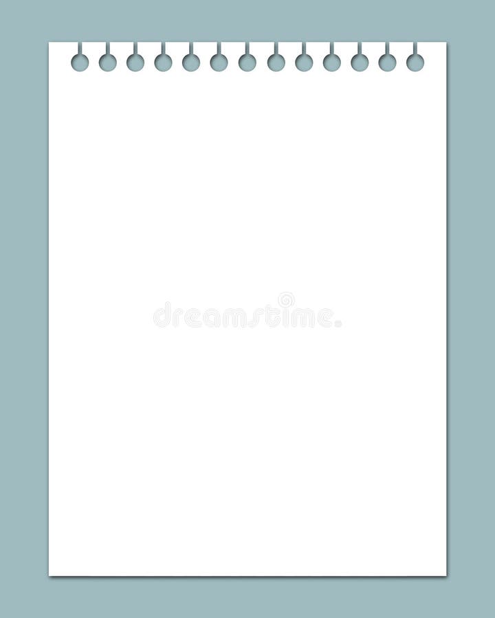 Page de bloc-notes illustration stock. Illustration du dessins - 4588311
