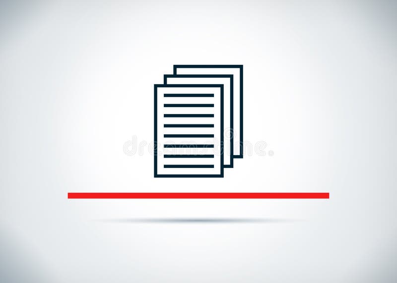 Page Documents Icon Abstract Flat Background Design Illustration Stock ...